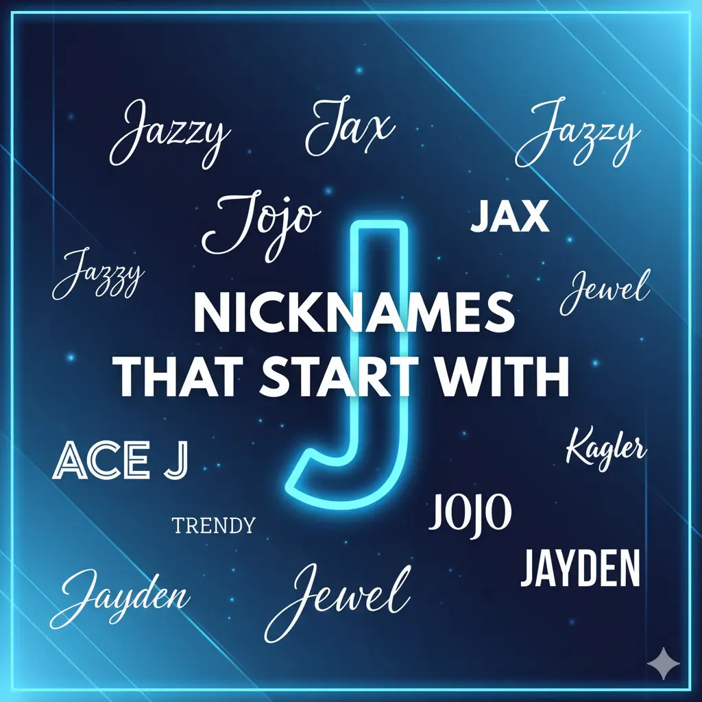 🌟 Nicknames That Start With J — Fun, Cool & Meaningful Ideas!